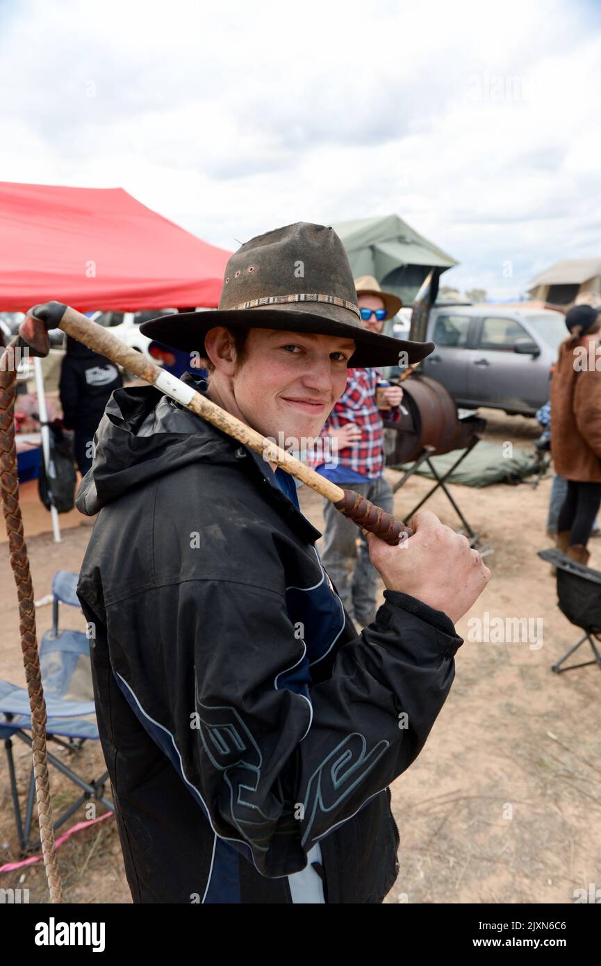 Participants take part in the annual Ute Muster celebration in the ...
