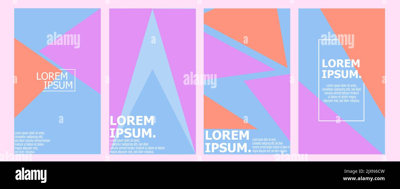 Modern and flat banner ads. Colorful, abstract banner design Stock ...