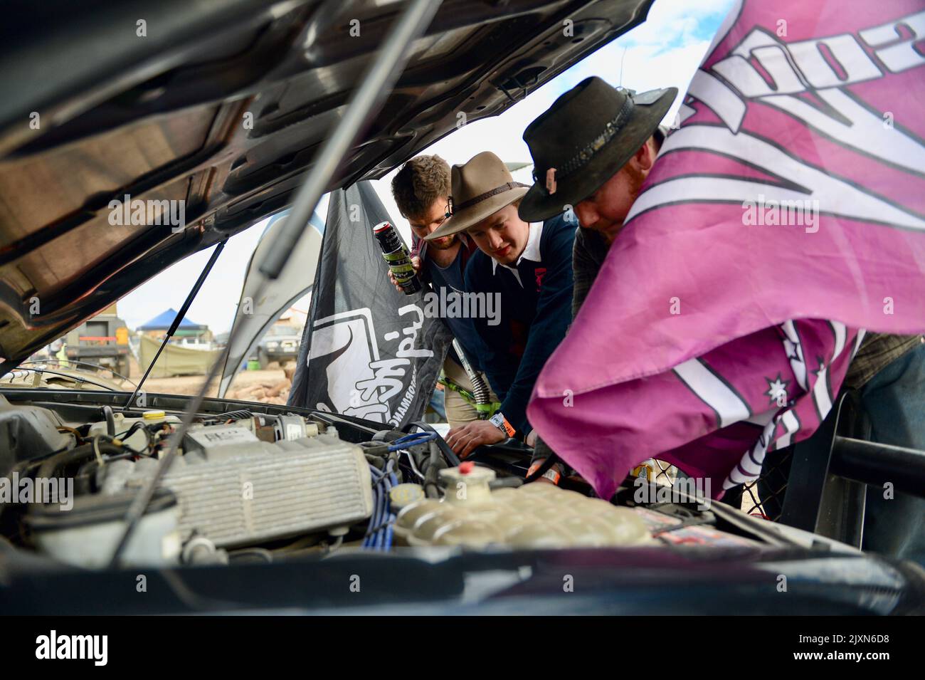 Participants take part in the annual Ute Muster celebration in the ...