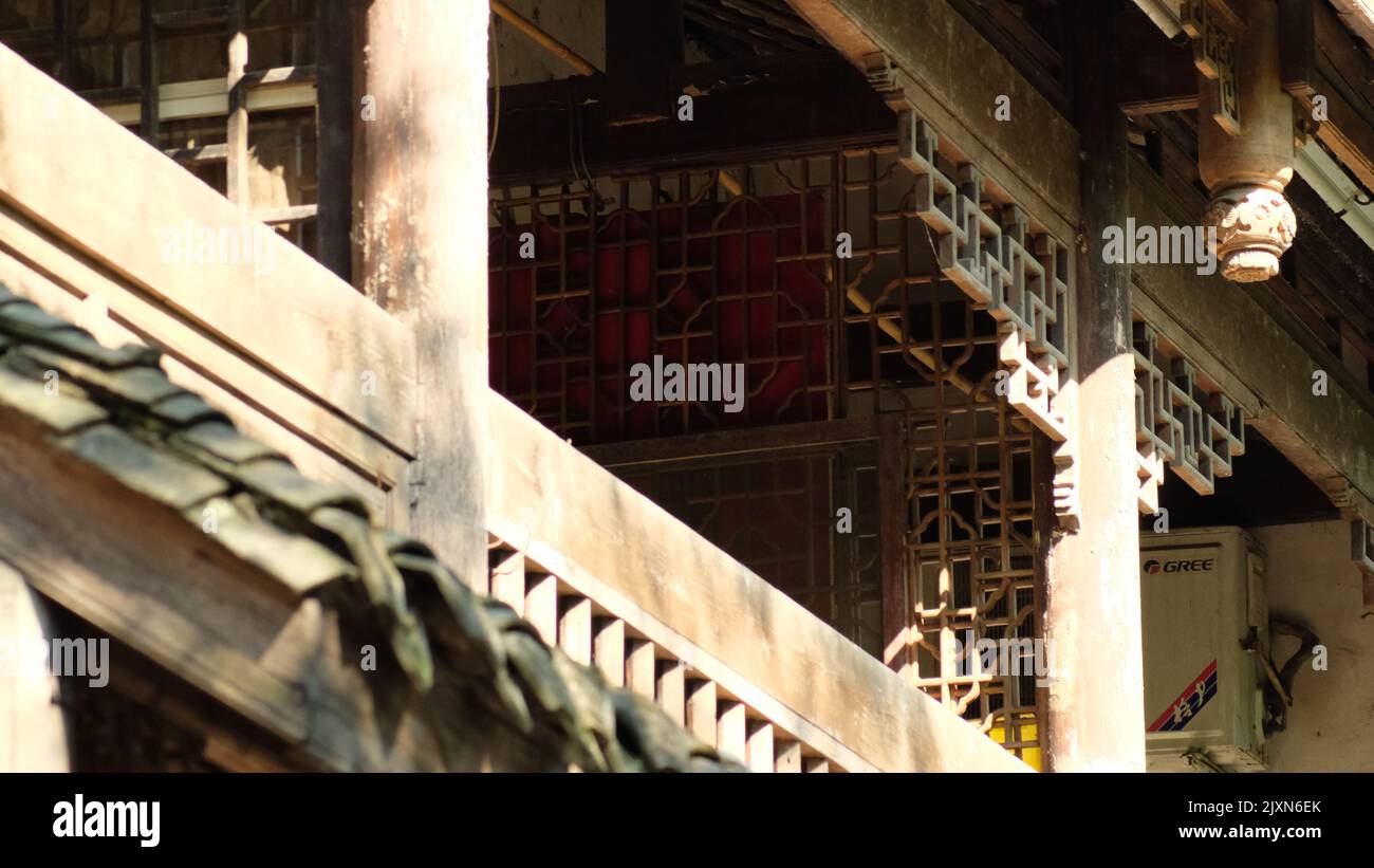 A traditional building in Huanglongxi Ancient Town, Shuangliu District ...