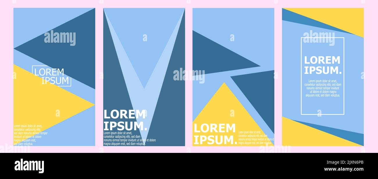 Modern and flat banner ads. Colorful, abstract and banner design Stock ...