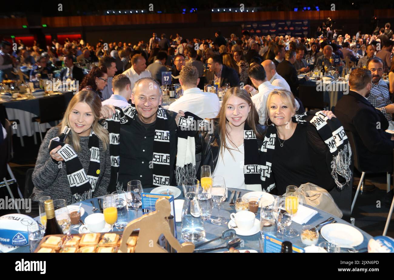 Fans during the North Melbourne AFL breakfast ahead of the West Coast ...