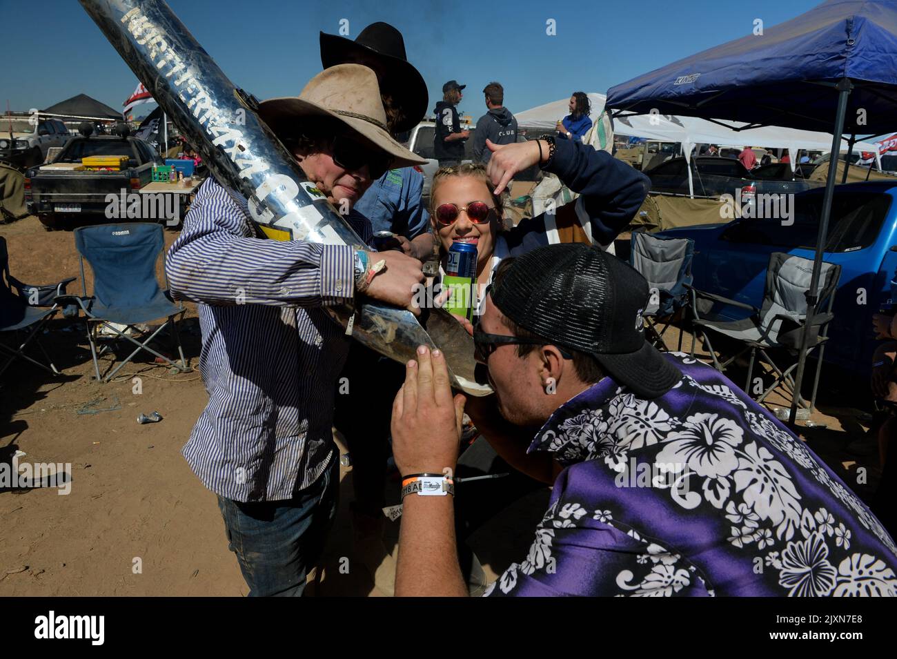 Participants take part in the annual Ute Muster celebration in the ...