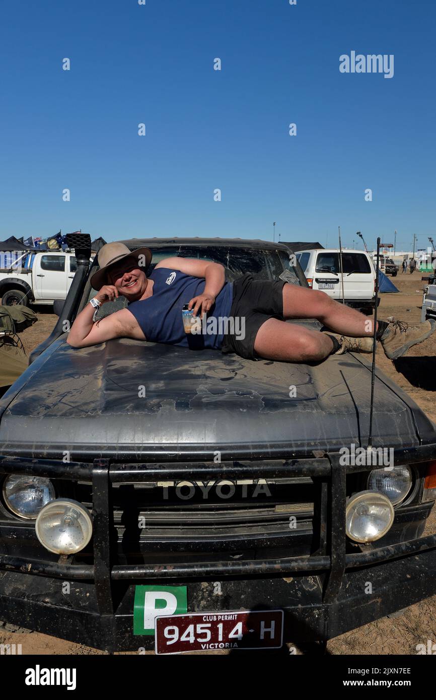 Participants take part in the annual Ute Muster celebration in the ...