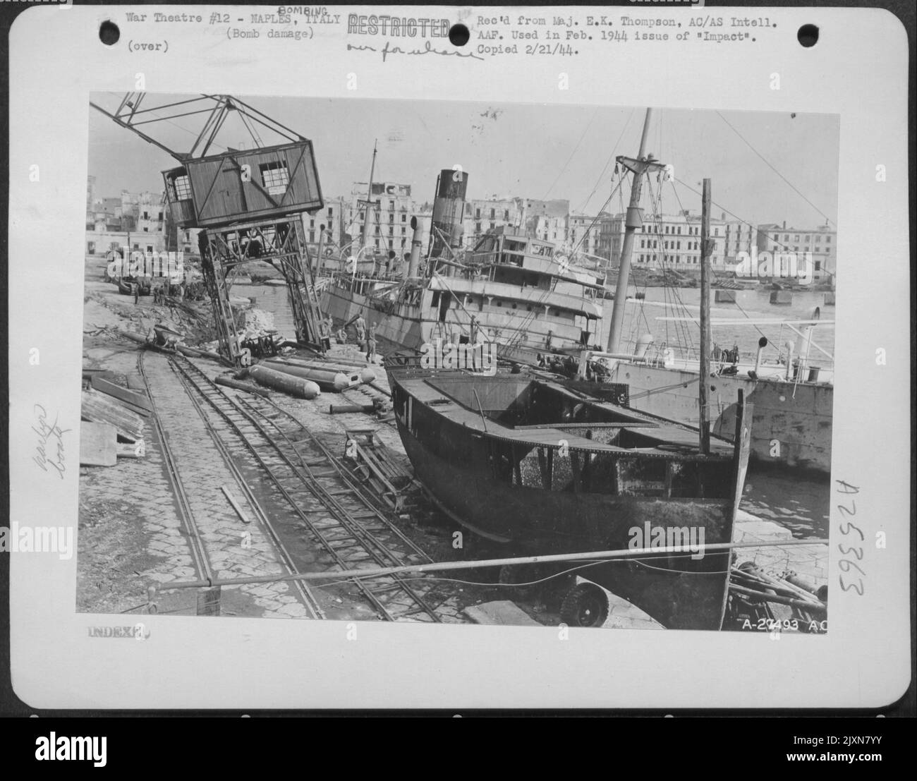 East side of Pier E shows 380-foot merchant vessel (1) aground. Direct ...
