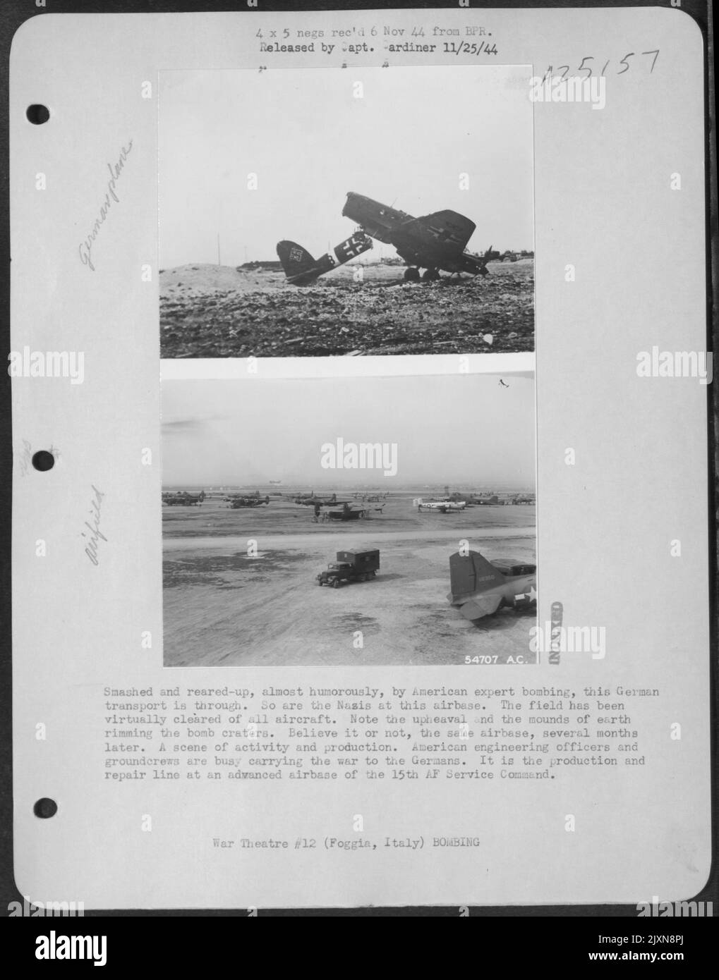 Smashed and reared-up, almost humorously, by American expert bombing ...