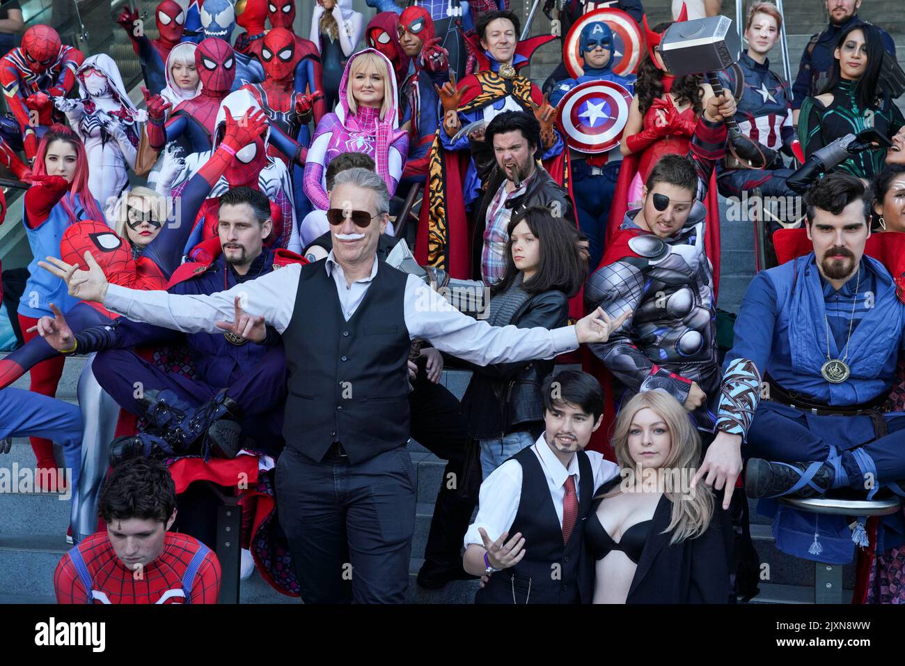 Cosplayers are seen during the Oz Comic-Con at the Convention and ...