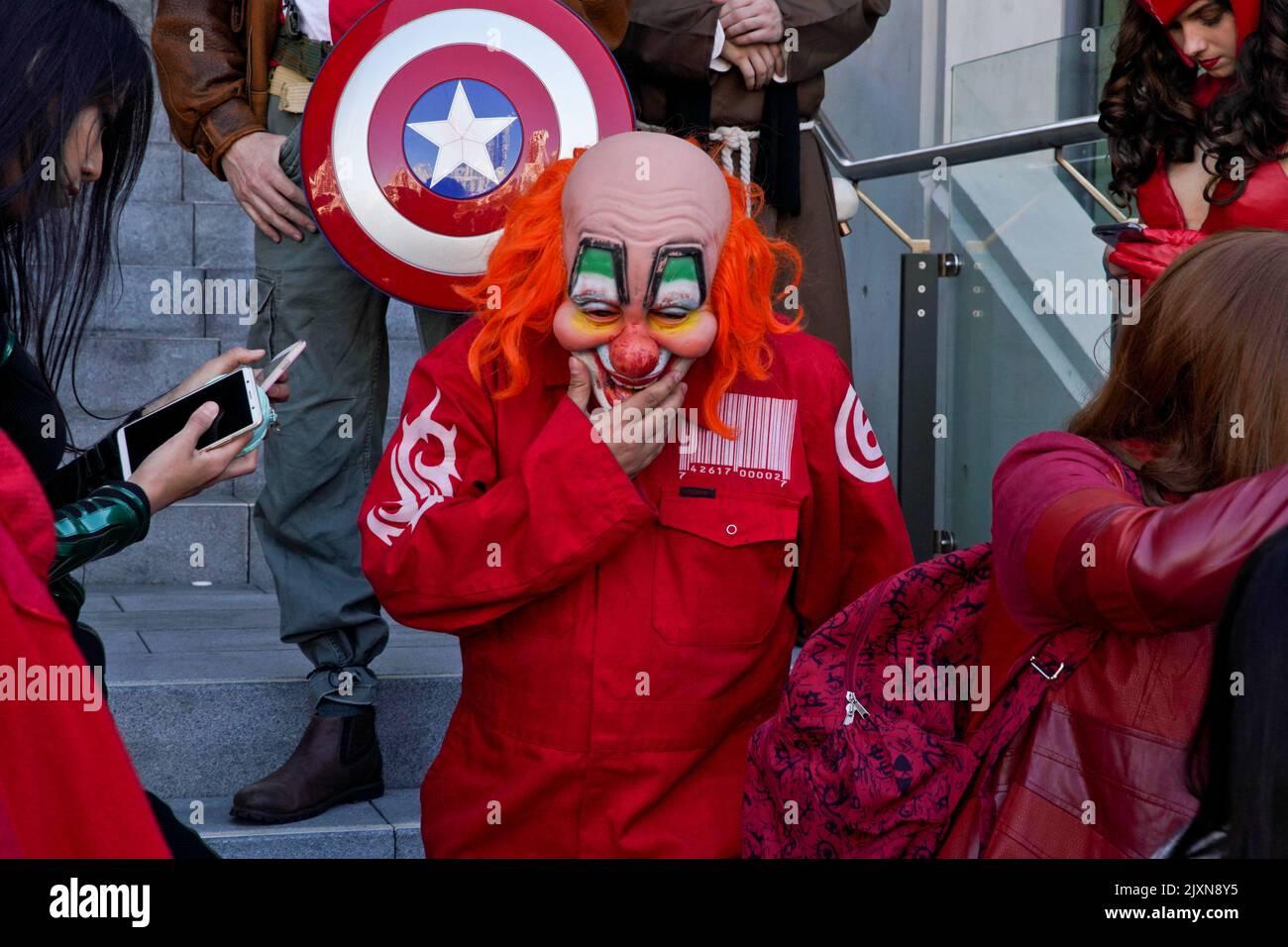 A cosplayer is seen during the Oz Comic-Con at the Convention and ...