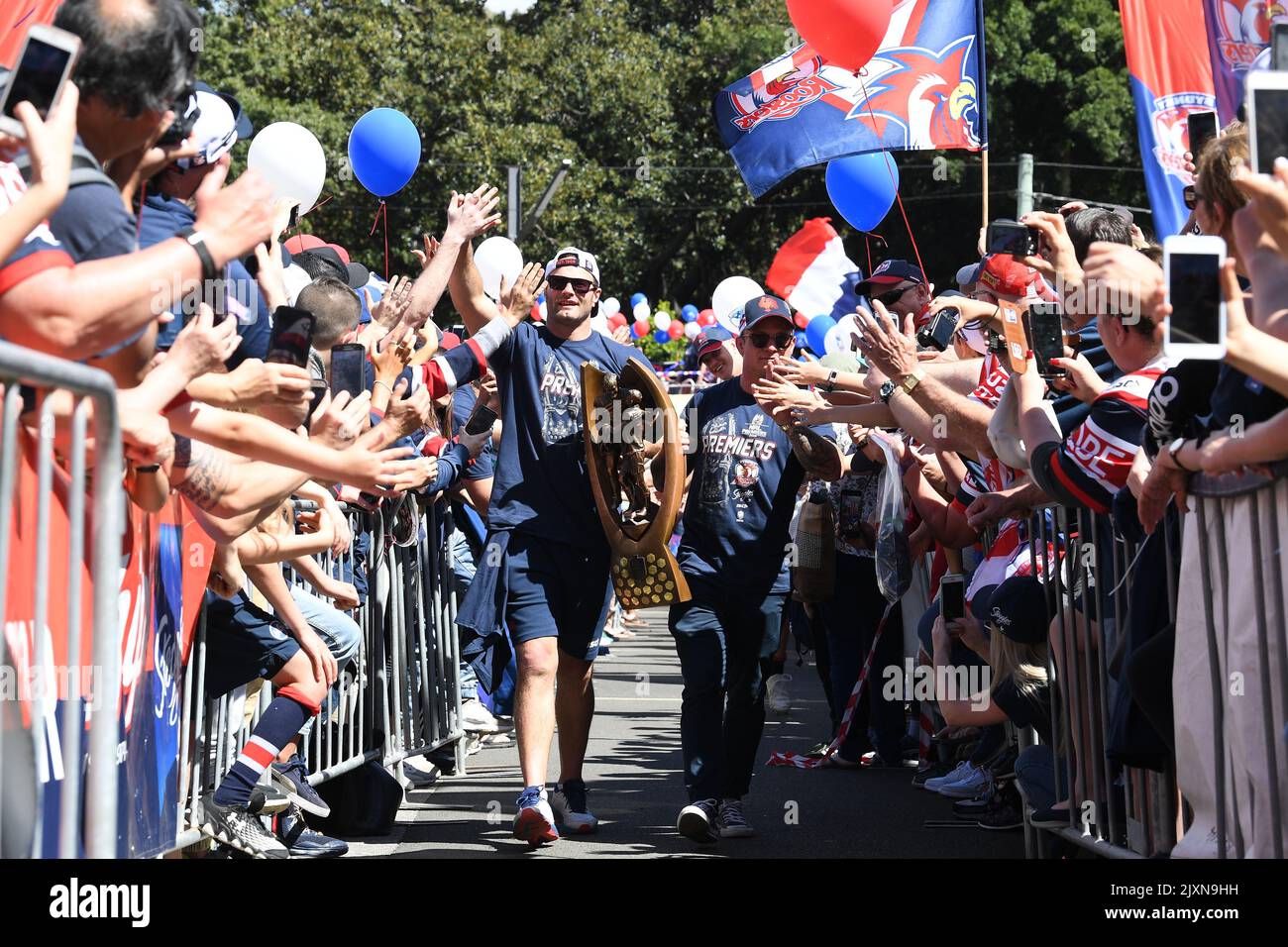 The Sydney Roosters co-captains Jake Friend (right) and Boyd Cordner ...