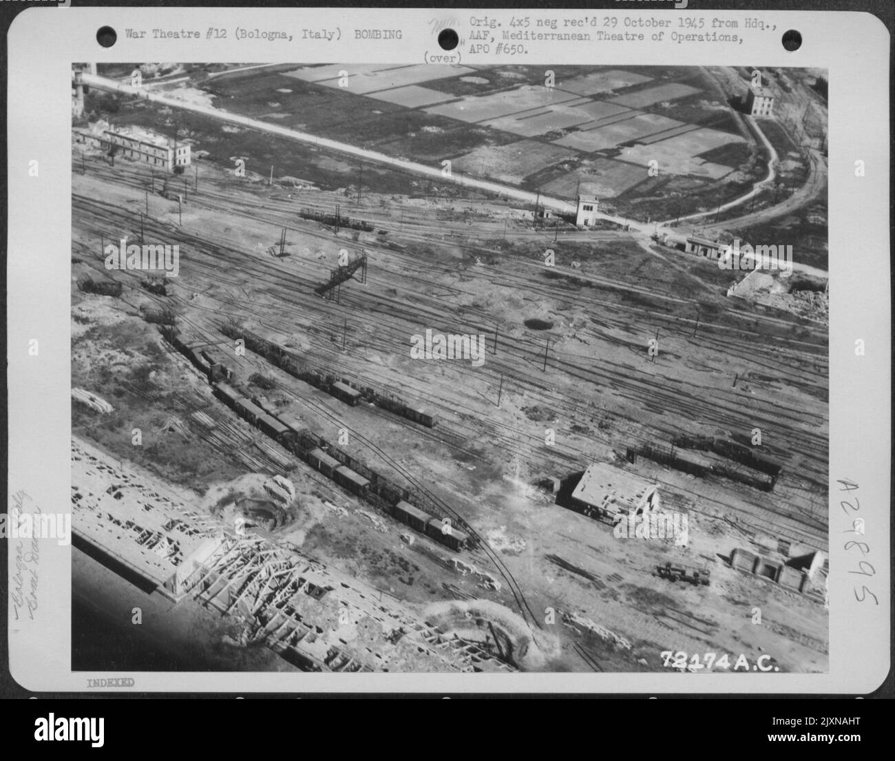 Aerial View Of Bologna, Italy, After The Fall Of The City, Showing The Accurate Bombing By 12Th ...