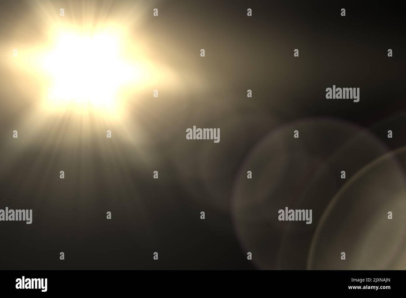 Lens Flare ,Sun Flare on black background. Optical Flare effect ...