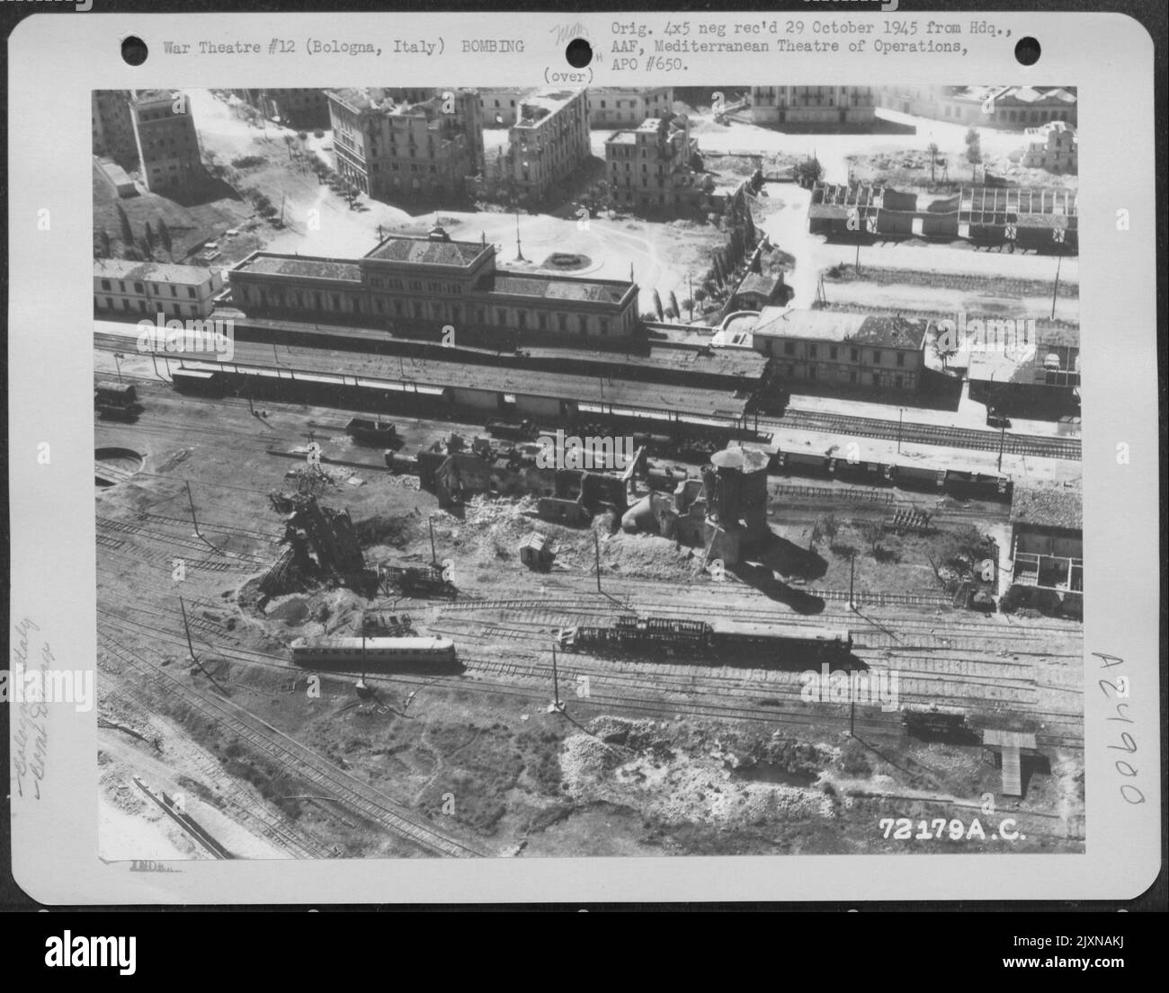 Aerial View Of Bologna, Italy, After The Fall Of The City, Showing The Accurate Bombing By 12Th ...