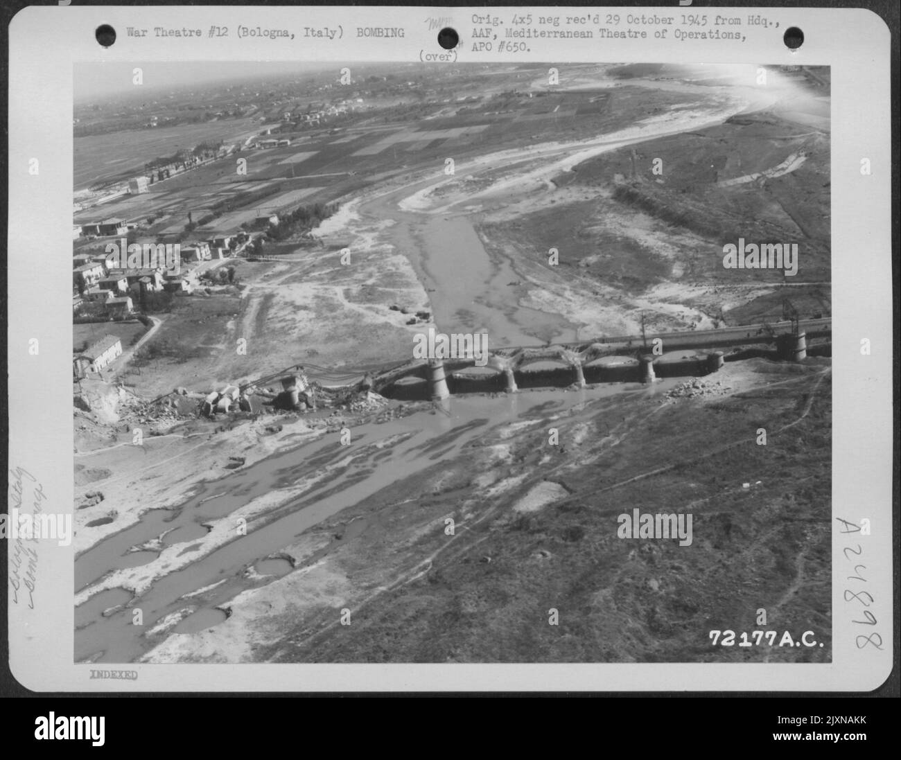 Aerial View Of Bologna, Italy, After The Fall Of The City, Showing The Accurate Bombing By 12Th ...