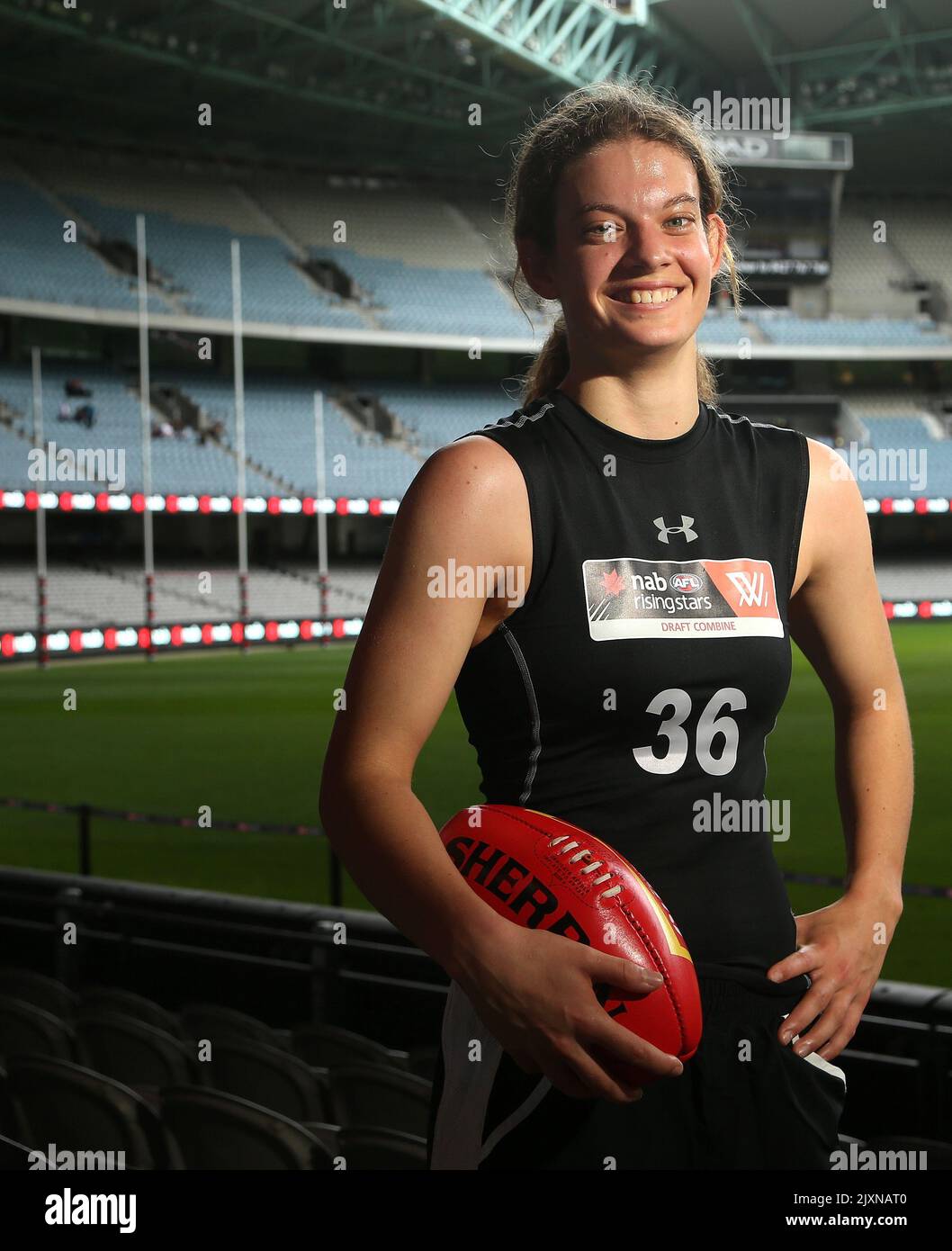Nina Morrison of Victoria poses for a photograph during the 2018 AFLW ...