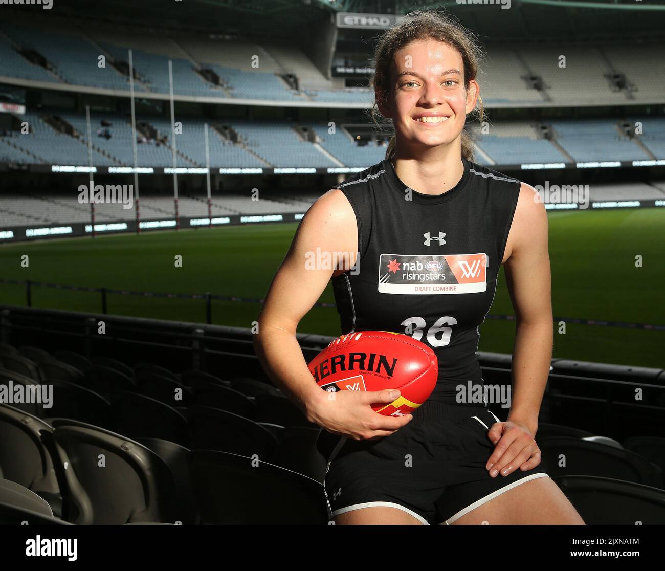 Nina Morrison of Victoria poses for a photograph during the 2018 AFLW ...