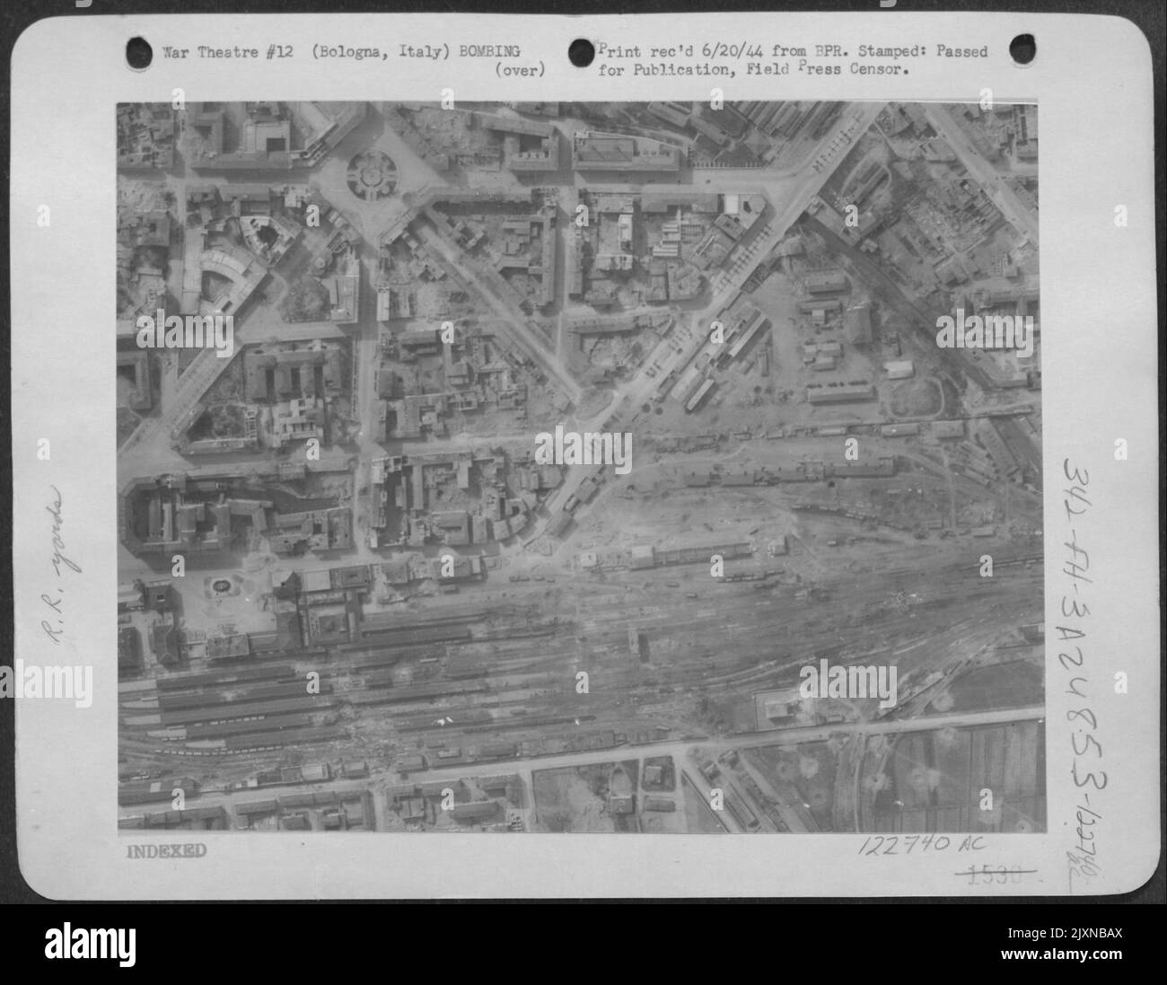 Another Marshalling Yard In Northern Italy Shows The Blast-Scars Of A ...