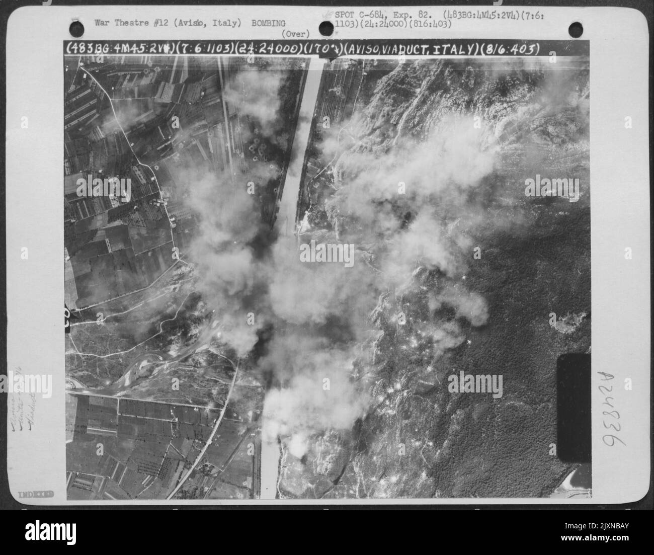 Smoke Billows Up After Planes Of The 483Rd Bomb Group, 816Th Bomb ...