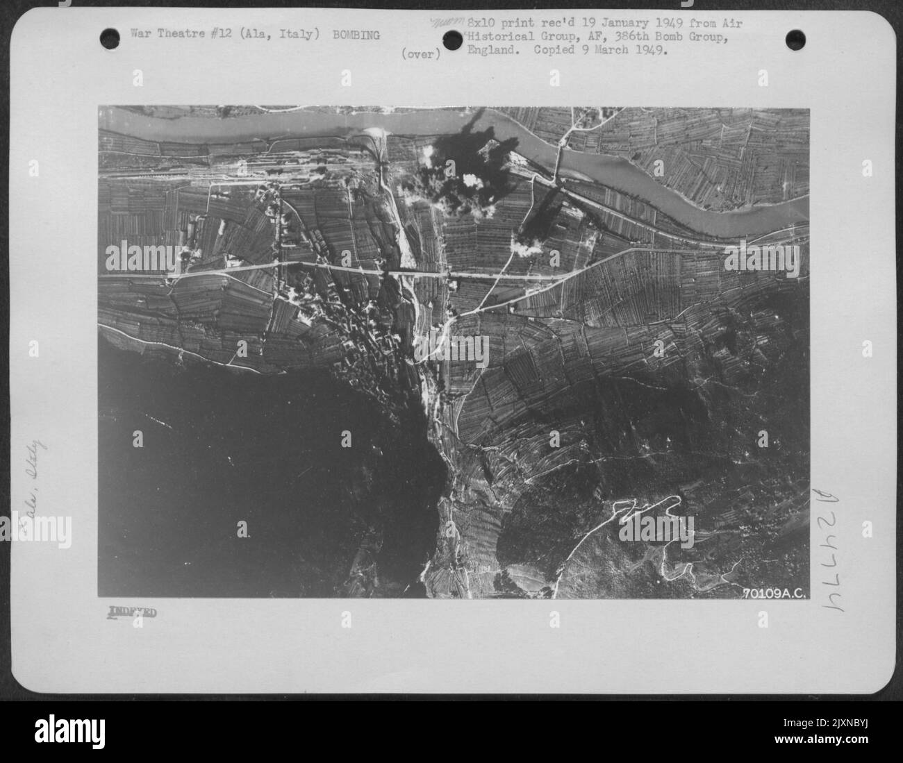 Bombs Dropped By Planes Of The Mediterranean Allied Air Forces Burst On ...