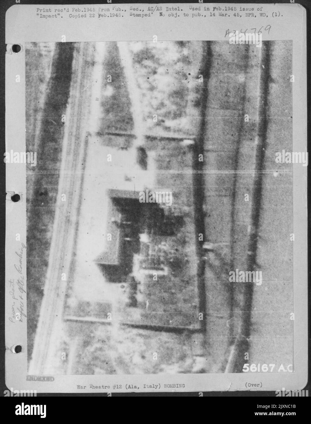 Ala, Italy, Before Bombing. One Of Four Electric Power Transformers On ...