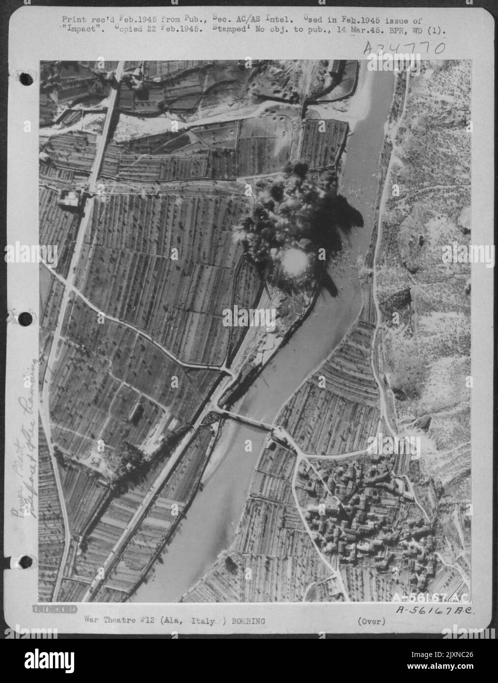 Ala, Italy, During Bombing. Extremely Heavy Concentration Of Hits Was ...