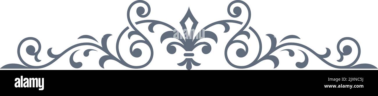 Decorative header. Classic elegant ornate page divider Stock Vector ...