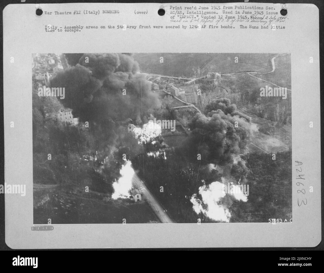 Italy -- Assembly Areas On The 5Th Army Front Were Seared By 12Th Af ...