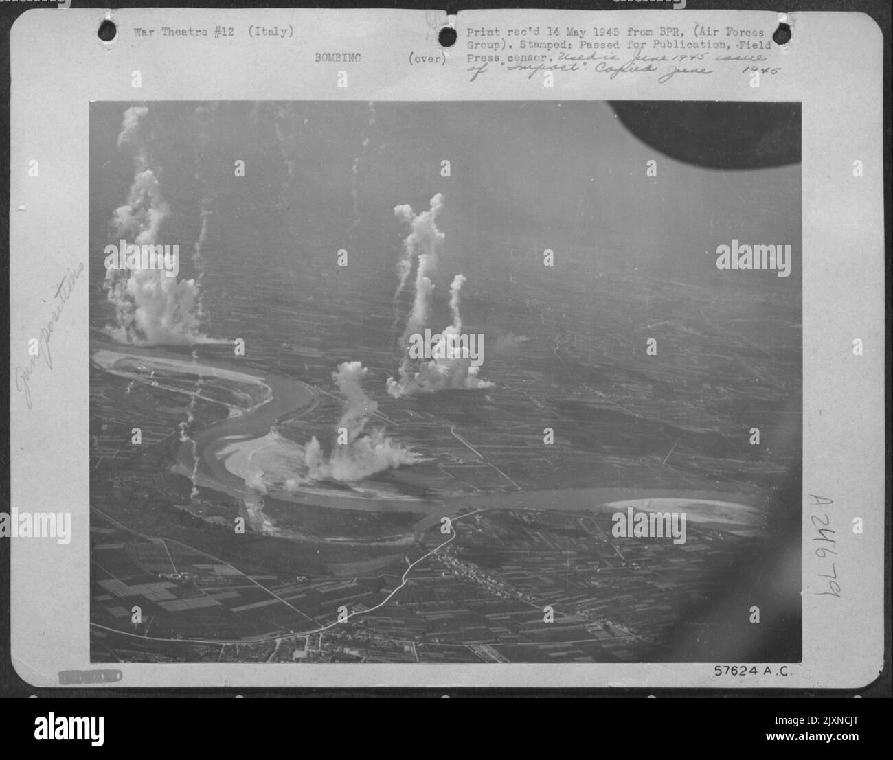 Fantastic Towers Of Smoke Rise From Anti-Aircraft Positions Neutralized ...