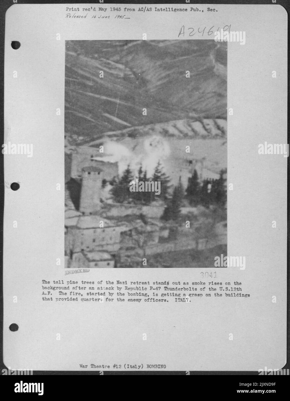 The Tall Pine Trees Of The Nazi Retreat Stand Out As Smoke Rises On The ...