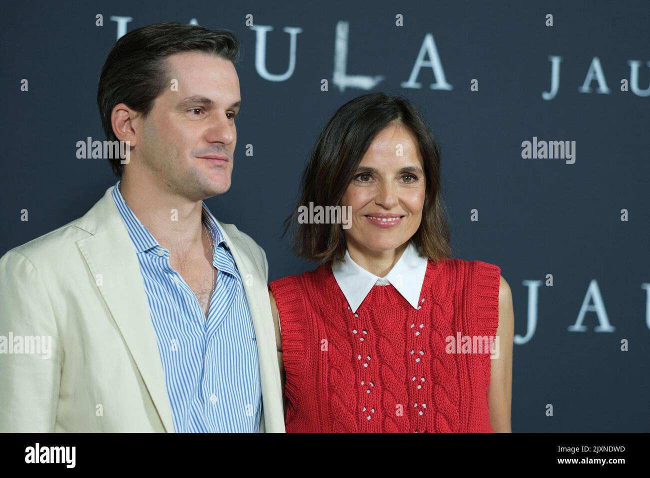Ignacio Tatay and Elena Anaya attends the "Jaula" photocall at Sala de ...
