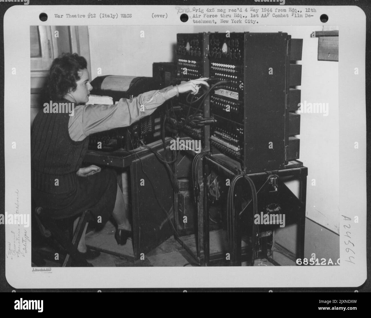 Many Of The 12Th Air Force Vital Communications Are Received And Transmitted By Teletype ...