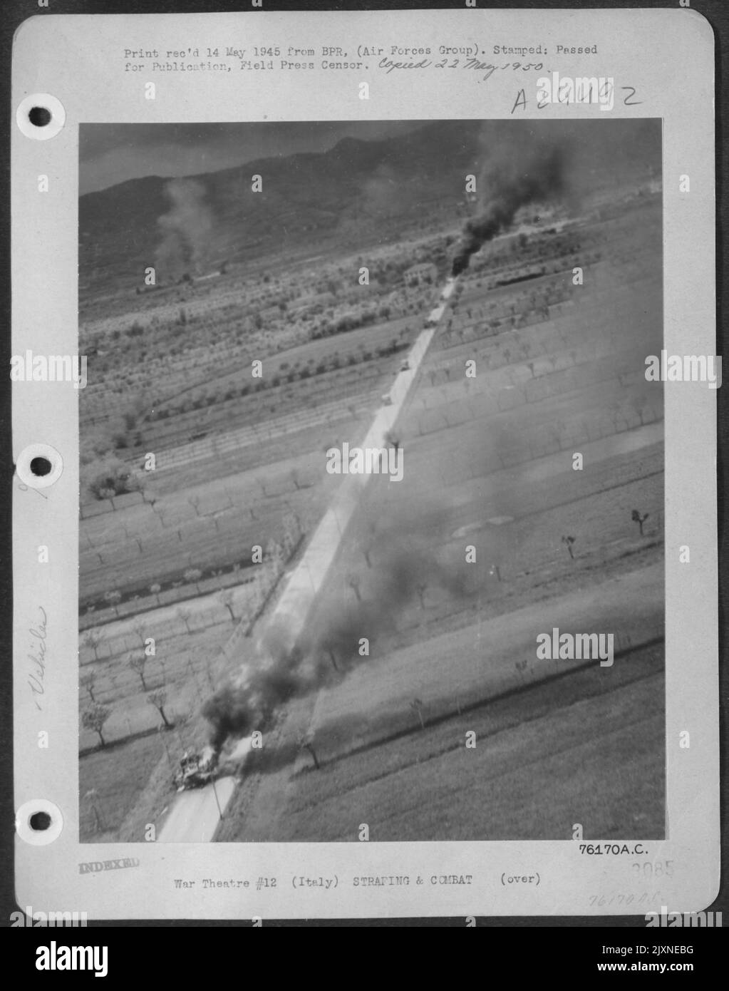 The Results Of Strafing Attacks By Fighter Planes Of The Desert Af ...