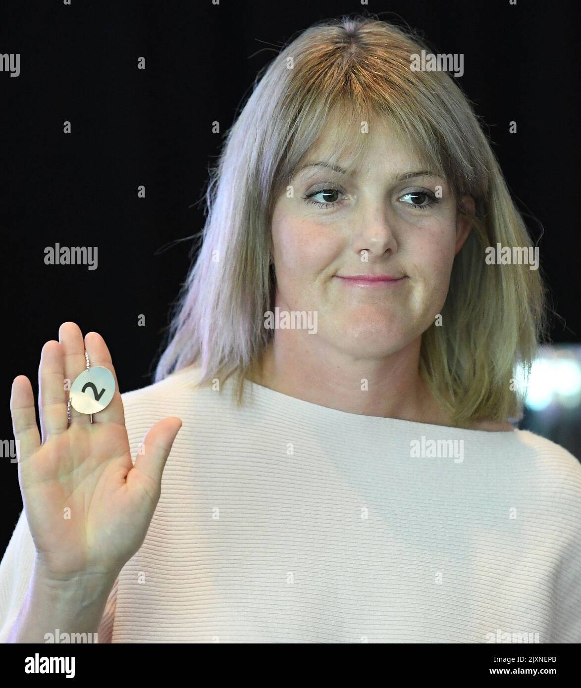 Sheree Marsham is seen after drawing barrier two for Smart Melody in ...