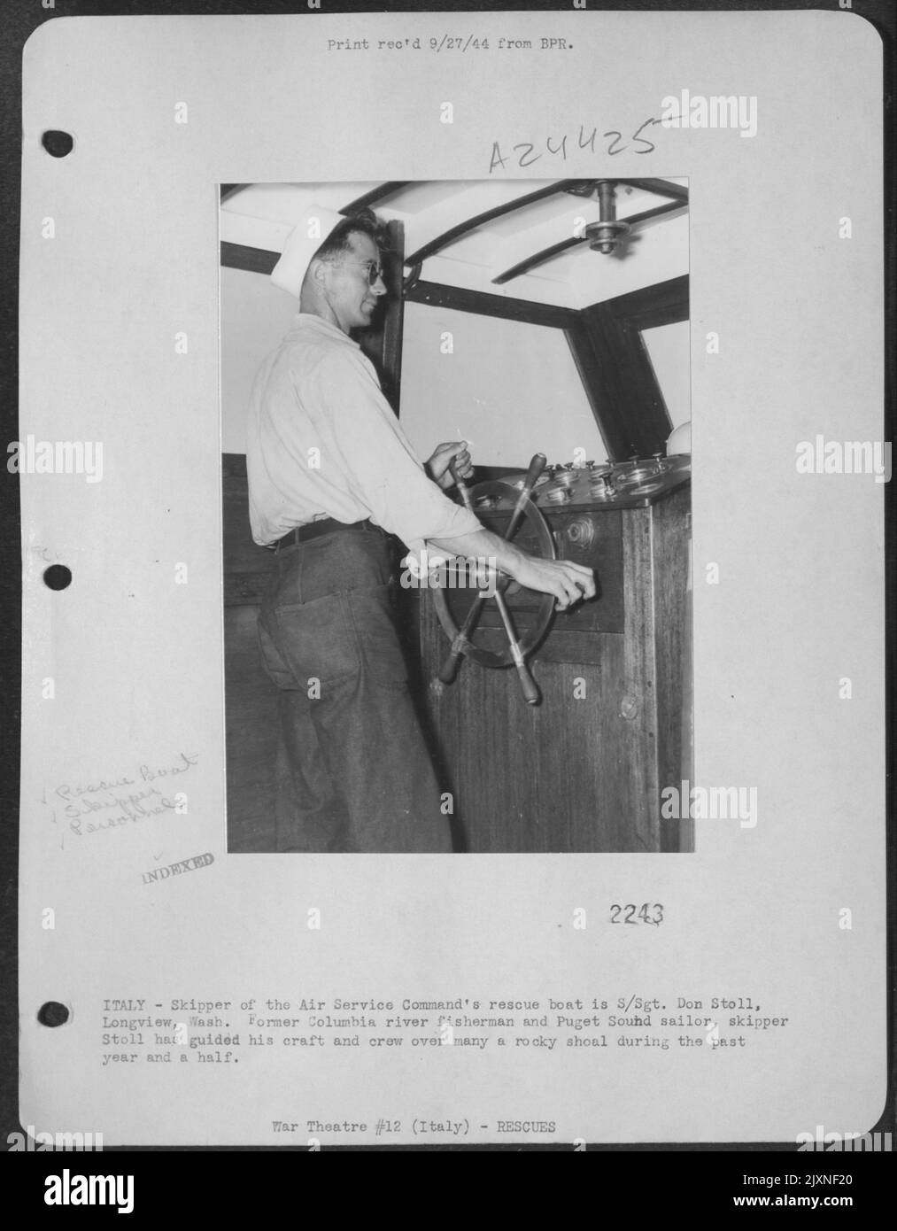 Italy - Skipper Of The Air Service Command'S Rescue Boat Is S/Sgt Don ...
