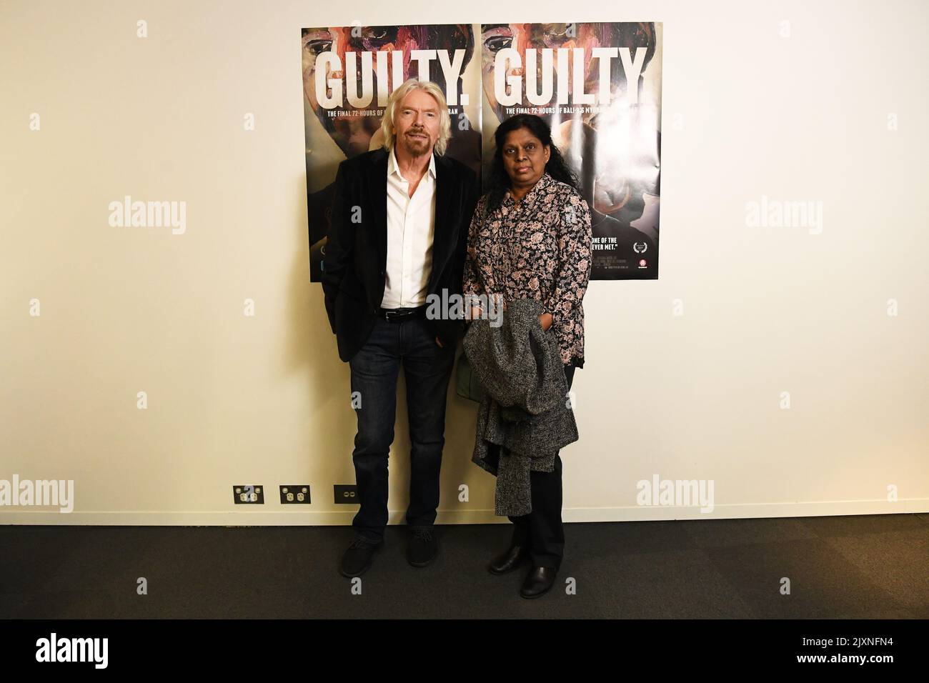 Sir Richard Branson (left) and Raji Sukumaran, the mother of Myuran ...