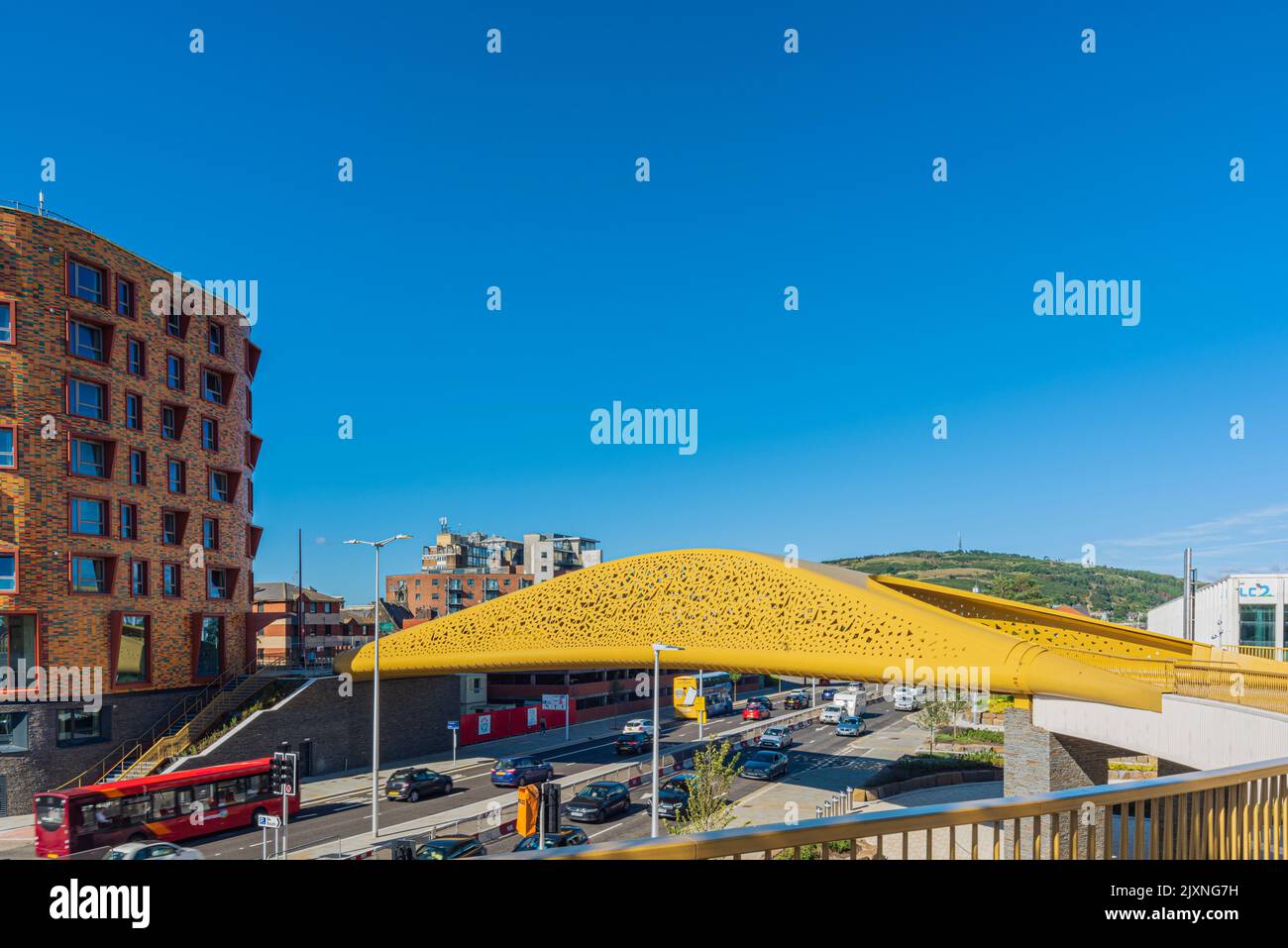 Swansea Arena and Bae Copr Bay Bridge August 2022 Stock Photo - Alamy