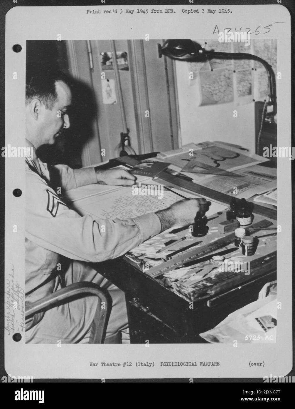 T/5 Alfred Walker Of New York City, Working With The Psychological ...