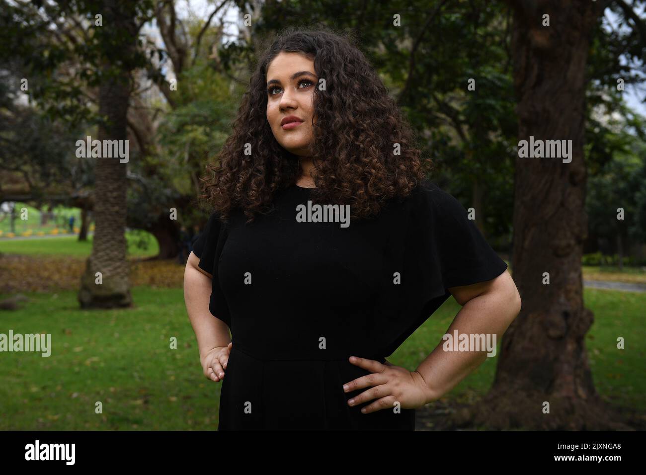 Australian singer-songwriter Odette poses for a photograph following ...