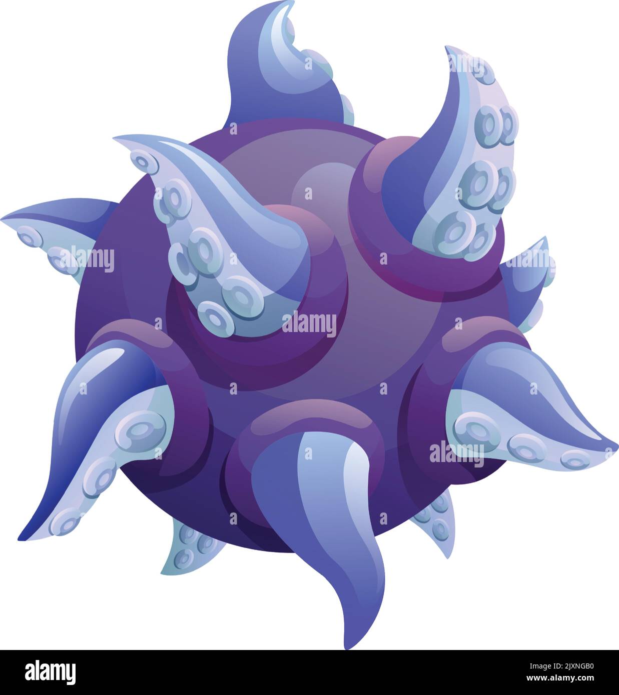 Tentacle alien Stock Vector Images - Alamy