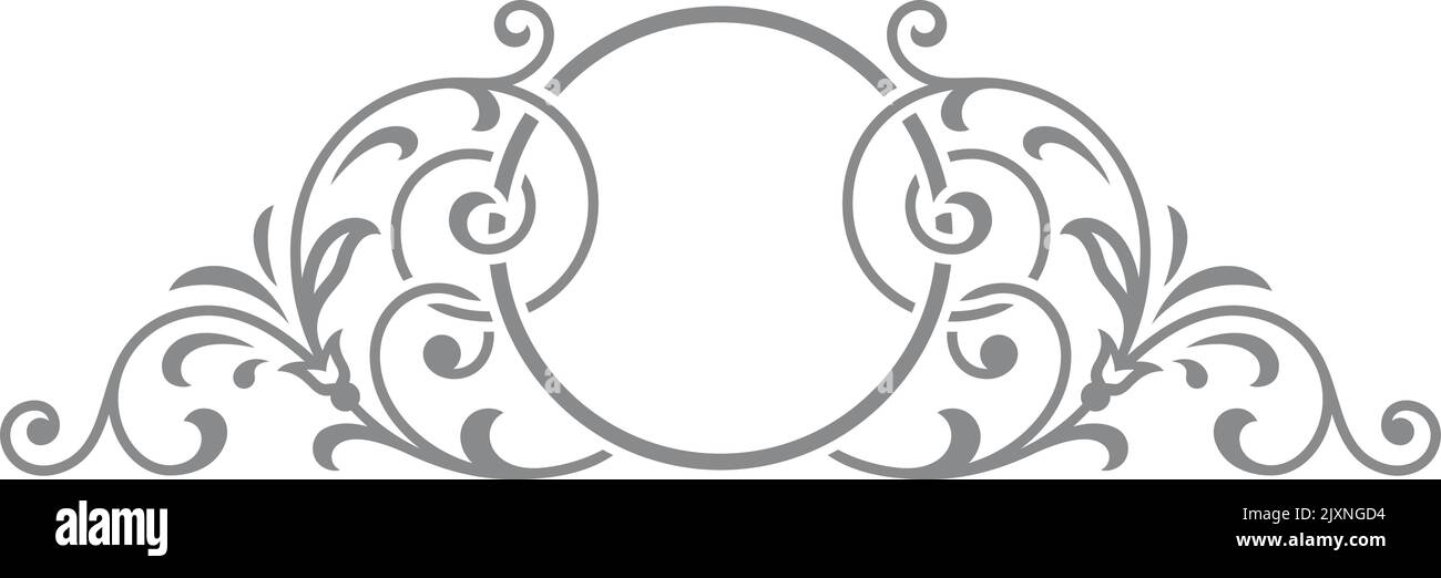 Round circle monogram hi-res stock photography and images - Alamy