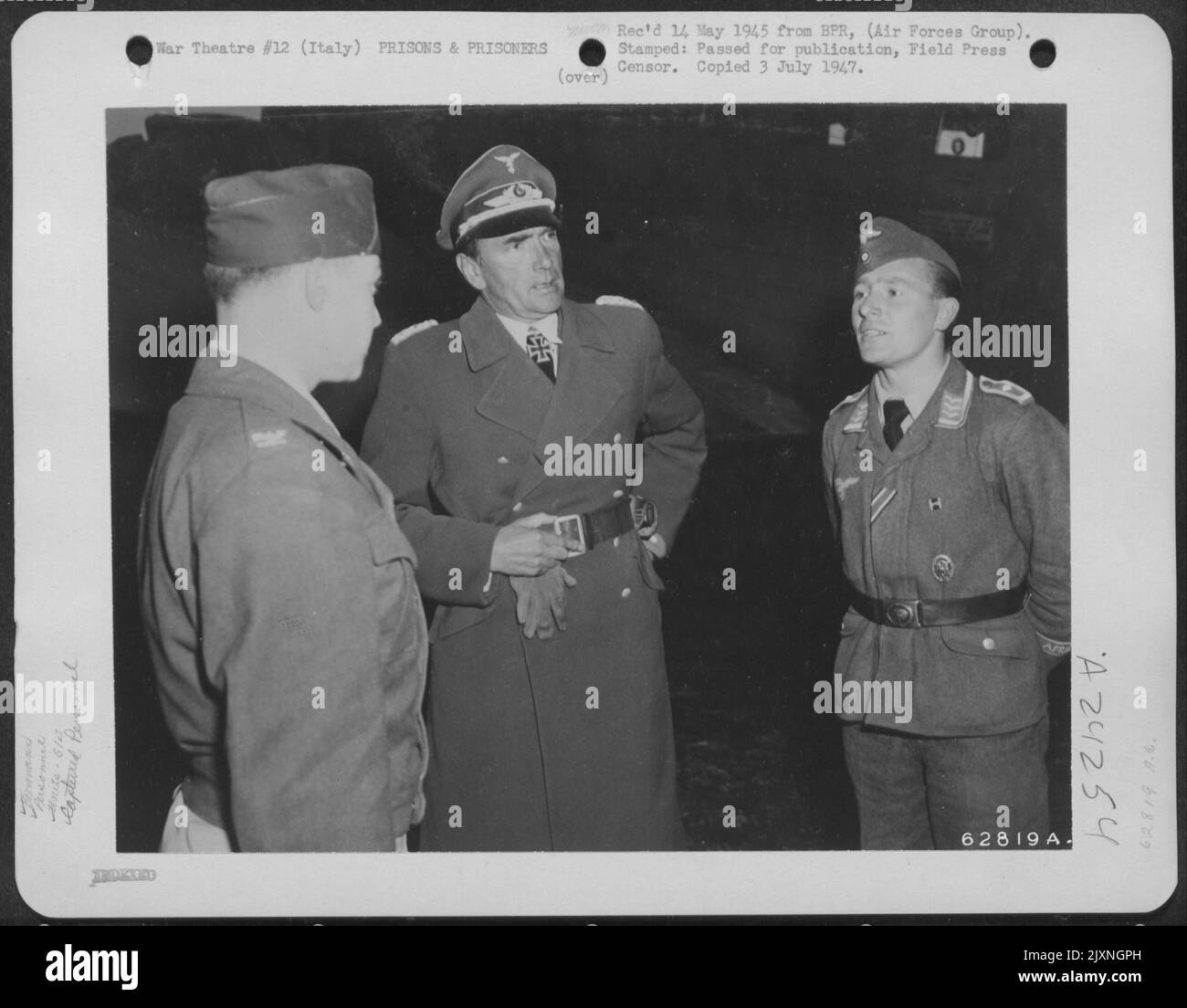 Representing Gen. Max Von Pohl, Commander Of The Luftwaffe In The Mediterranean Theatre Of ...