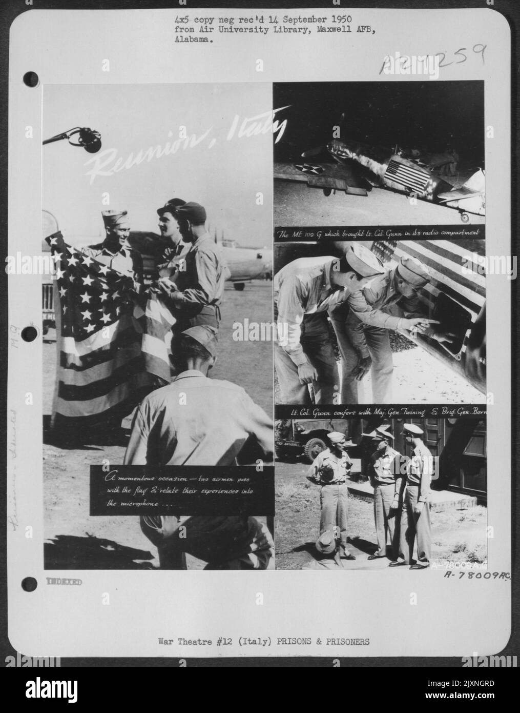 Composite Of American Airmen Of The 15Th Air Force After Their Return ...