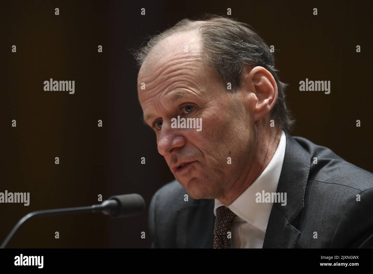 CEO of ANZ Shayne Elliott speaks during a hearing of the House ...
