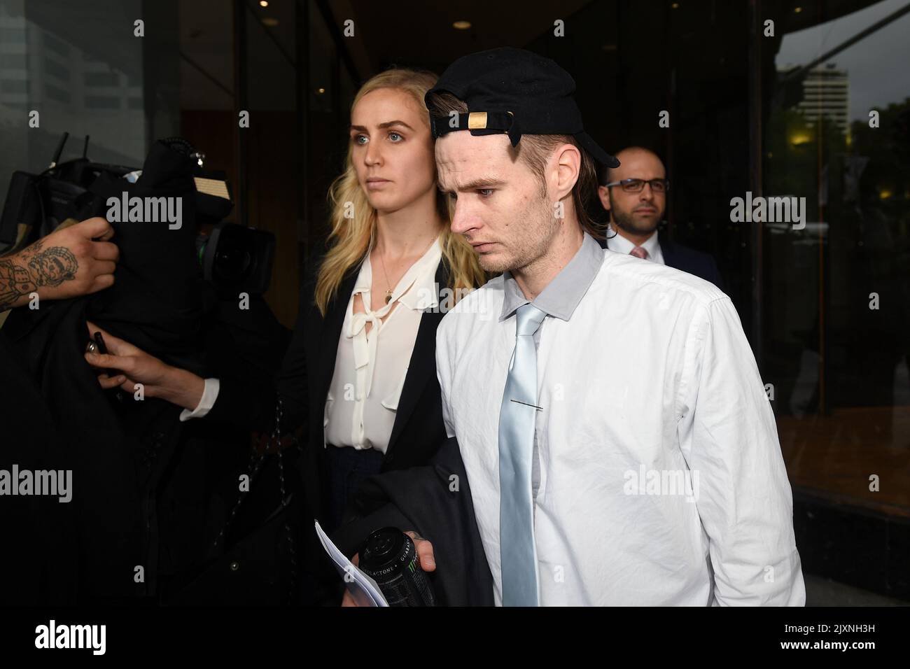 Joel Brooks leaves the Downing Centre Local Court in Sydney, Friday ...