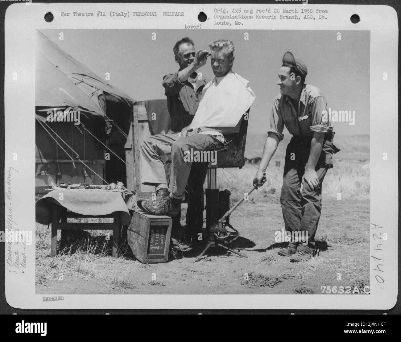 A Member Of The 94Th Fighter Squadron, 1St Fighter Group In Italy Gets ...