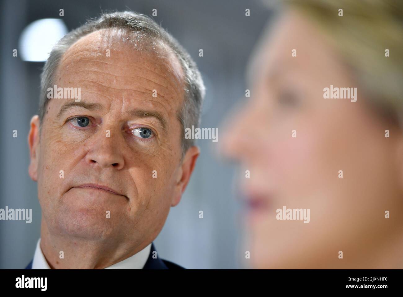 Leader of the Opposition Bill Shorten (left) and Deputy Leader of the ...
