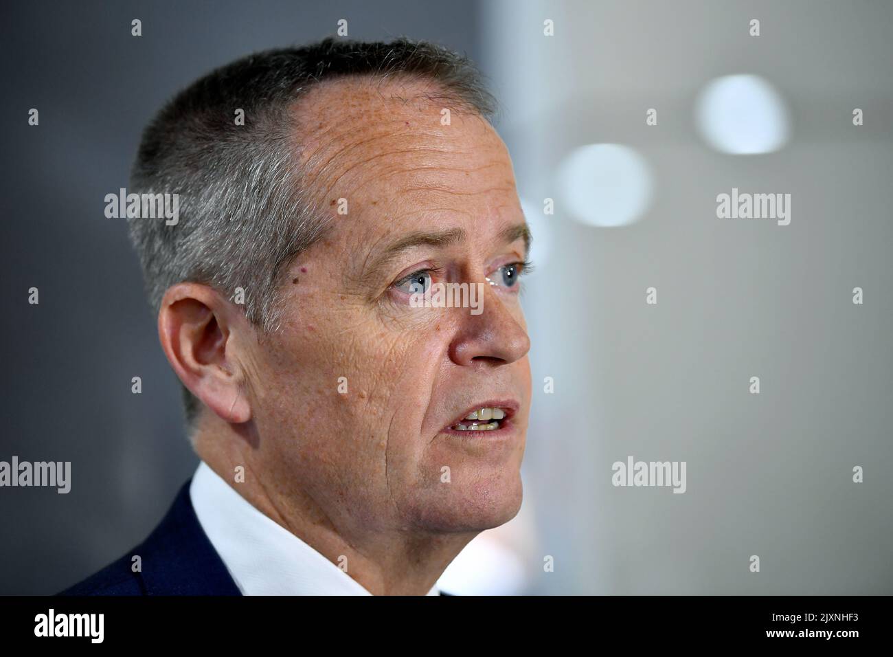Leader of the Opposition Bill Shorten speaks to the media in Sydney ...