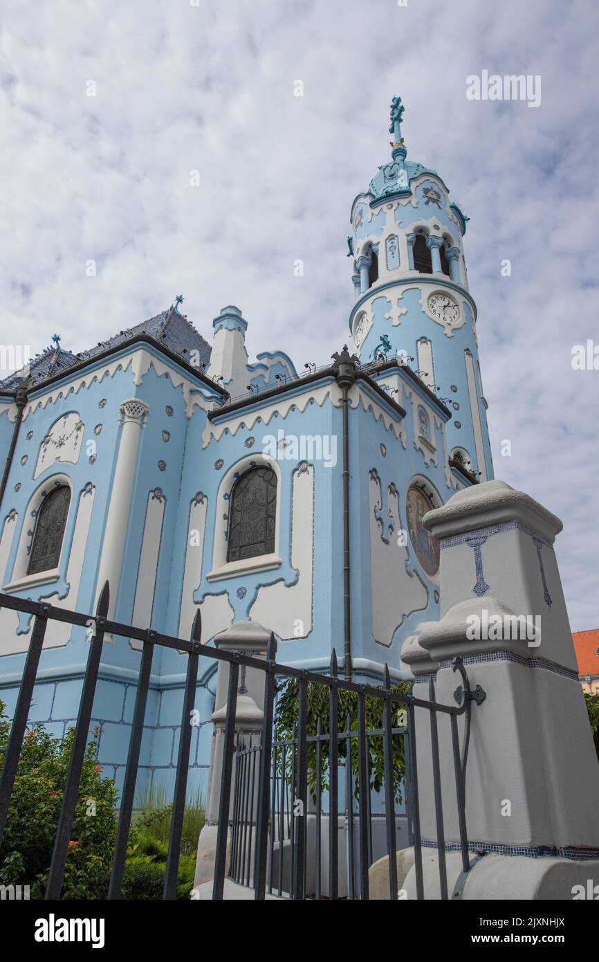 Bratislava blue church Stock Photo - Alamy