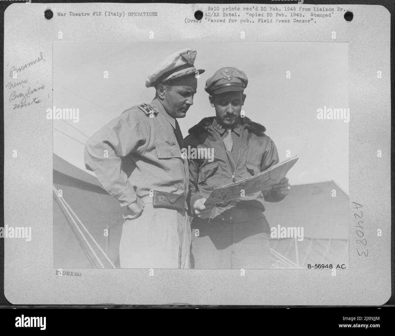 Left Lt. Colonel Nero Moura, C.O. Of The First Brazilian Fighter ...