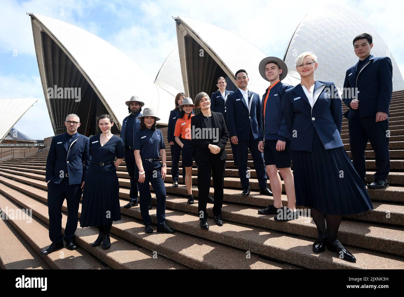 Sydney Opera House CEO Louise Herron poses for a photograph with staff ...
