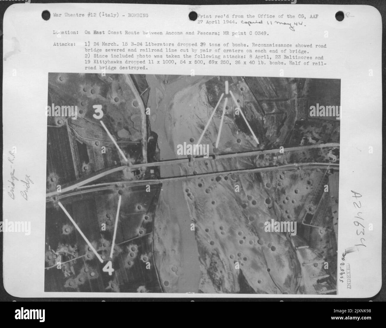 Location: On East Coast Route between Ancona and Pescara; MR point ...